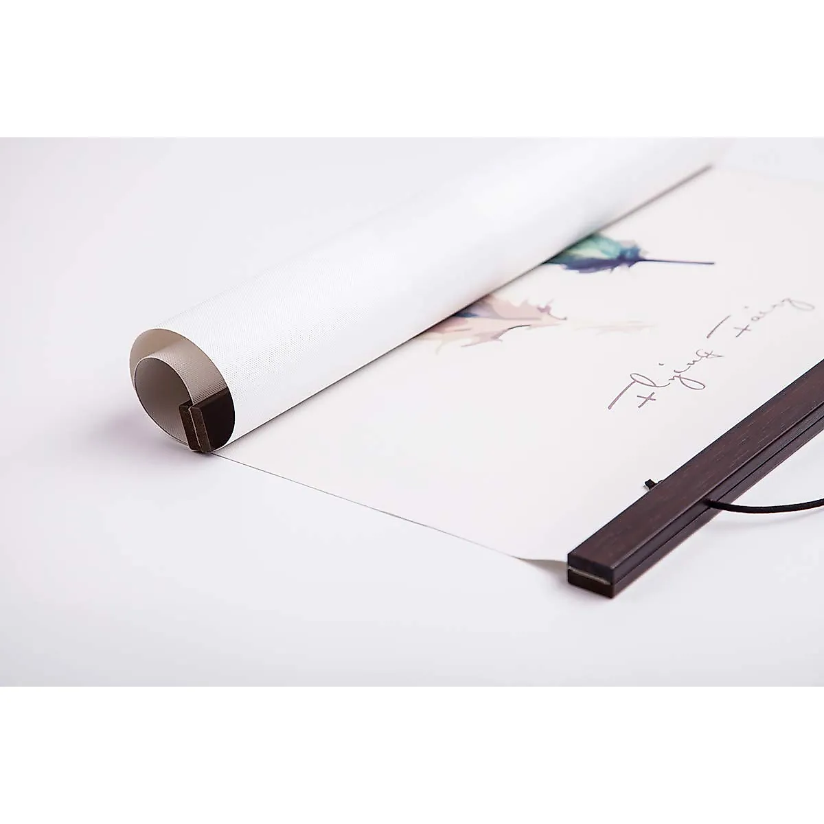 Artmag Magnetic Poster Hanger Frame, 16x24 16x22 16x20 Light Wood Wooden Magnet Canvas Artwork Print Poster Hangers Frames Hanging Kit (Walnut, 16")