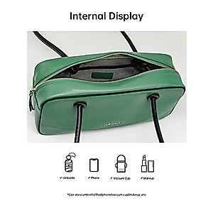 Amazing Song Shoulder Bag for Women, Top Handle Tote Designer Handbag Boston Satchel, Genuine Leather, Smiley Pillow Bag Milk Coffee