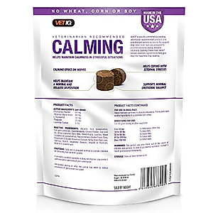 VetIQ Calming Support Supplement for Dogs, Anxiety Supplement Soft Chews,1 Count (Pack of 90)