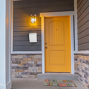 Architectural Mailboxes Aspen Galvanized Steel, Locking, Wall Mount Mailbox, 2594W-10, White, Small Capacity