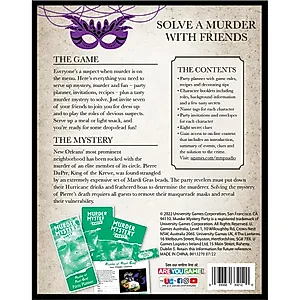 Murder Mystery Party Games, Murder at Mardi Gras Dinner Party Mystery Game for 8 Players Ages 14 and Up
