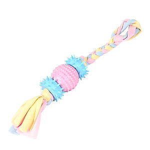 FOMIYES 1pc Pet Playing Toy Female Dog Toy Pet Dental Cleaning Cotton Rope Pet Toy Dog+Toy Pet Educational Dog Bite Toy Pet Door Handle Cat Toy Toys Pet Chew Toy The Dog Cloth