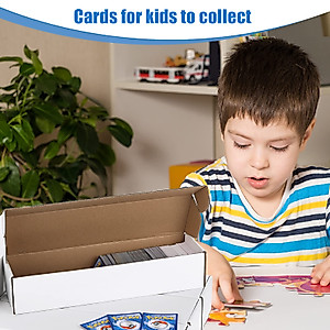 Yexiya 6 Pcs 800-Count Storage Box Card Holders for Trading Cards Sports Card Collector Box Trading Card Organizer for Trading Gaming Sports Cards Collecting