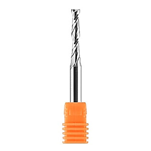 SpeTool Carbide CNC Router Bits 3/16 inch Cutting Diameter Up Cut Router Bit with 1/4 inch Shank Suitable for CNC Engrave Carving