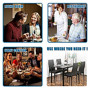 FDW Dining Table Set Dining Table Dining Room Table Set for Small Spaces Kitchen Table and Chairs for 4 Table with Chairs Home Furniture Rectangular Modern