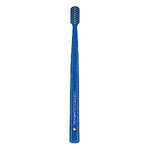 Curaprox CS 5460 Ultra-Soft Orthodontic Toothbrush for Braces with Ultra-Fine Filaments and Compact, Slightly Angled Toothbrush Head for Improved Tooth and Gum Health