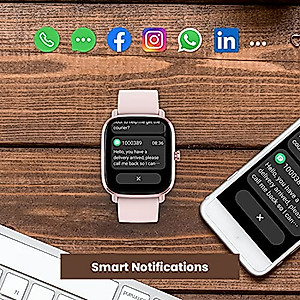 Amazfit GTS 2 Mini Smart Watch for Women Girls, Alexa Built-in, GPS Tracker, 14 Days Battery Life, Blood Oxygen Heart Rate Sleep Monitoring, 5 ATM Water Resistant, Android iPhone Compatible-Pink