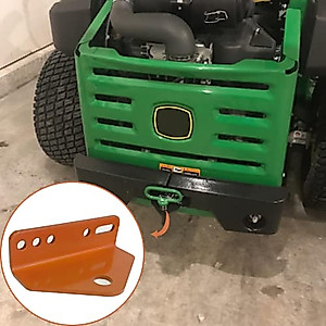 Universal Zero Turn Mower Trailer Hitch - 3/16'' Thick and Heavy Duty Steel Lawn Trailer Hitch Mount (3"-5"), Mounting Hardware Included