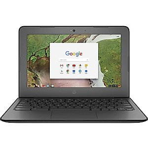 HP 11.6" Chromebook 11 G6 EE Touchscreen LCD Chromebook Intel Celeron N3350 Dual-core 1.1GHz 4GB LPDDR4 16GB Flash Memory Chrome OS (Renewed)