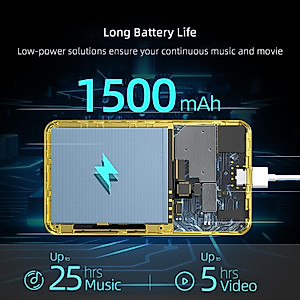 innioasis 16GB MP3 Player with Bluetooth and WiFi, Spotify, Pandora, Amazon Music, Audible, 4" Touch Screen Android Streaming MP3 MP4 Player (Gold_Black)