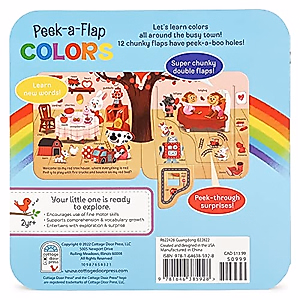 Peek-a-Flap Colors - Lift-a-Flap Board Book for Curious Minds and Little Learners; Toddlers & Kids Early Learning Book Teaching All the Colors of the Rainbow
