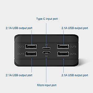 Aoutecen Solar Power Source, 2 Charging Modes High Integrated Circuit Module Solar Charger 50000mAh for Mountaineering