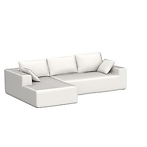 P PURLOVE Modular Sectional Living Room Sofa, Modern Minimalist Style Couch, Upholstered Sleeper Sofa, 2 PC Free Combination, L-Shape (Beige)