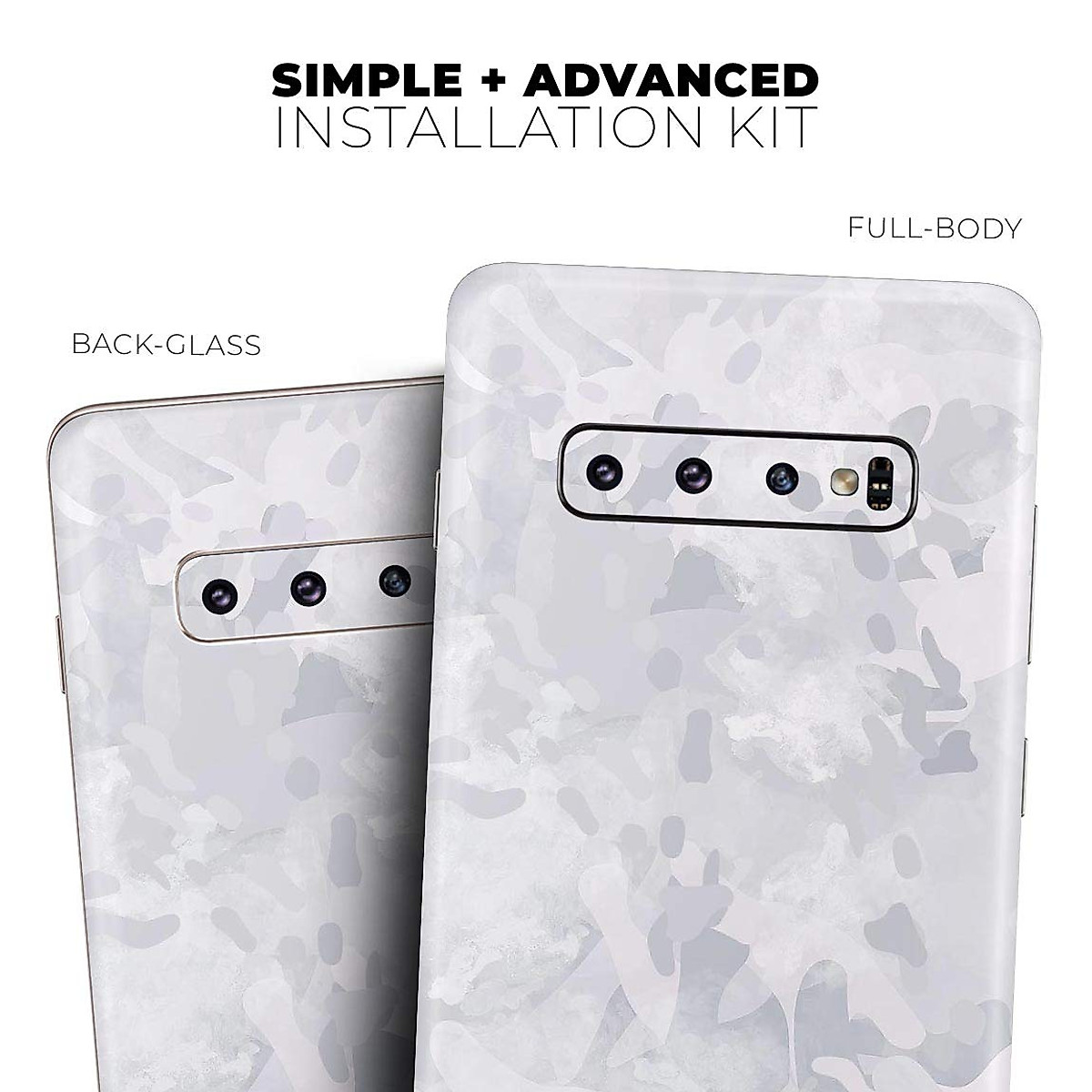 DesignSkinz Desert Winter Camouflage V3 Protective Vinyl Decal Wrap Skin Cover Compatible with The Samsung Galaxy S20 (Screen Trim & Back Glass Skin)