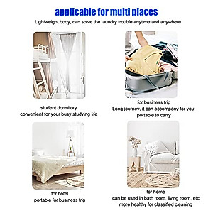 Luqeeg Portable Washing Machine, USB Charging Mini Washing Machine, Compact Washer for Socks, Underwear, Tiny Things, 3.8L, 18W