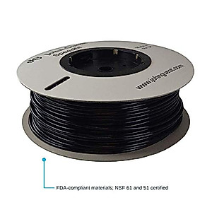 John Guest 1/4 Inch x 500 Feet LLDPE Tubing, Flexible Water Tubing for Plumbing, Black, PE-08-BI-DF-E