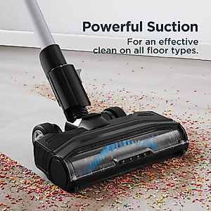 Eureka Lightweight Cordless Vacuum Cleaner, High Efficiency Powerful Motor LED Headlights, Convenient Stick and Handheld Vac, Black