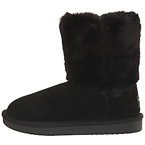 Koolaburra by UGG Unisex-Child Aubrei Short Boot, Black, 13 Little Kid