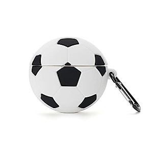 TYOROY 3D Soccer Case for Airpod Pro Case,3D Cute Cartoon Kids Soft Case,Teens Boys Men Lovely Cool Sports Soccer Football Style with Keychain for Airpod Pro Case (Soccer)