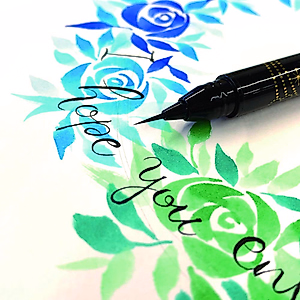 Kuretake ai Liner, Ultra fine Brush Pen, Black, AP-Certified, Perfect for Delicate Expressions in Illustration, Hand Lettering, Made in Japan