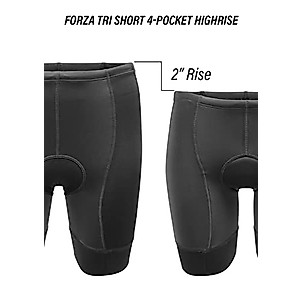 De Soto Forza Tri Short 4-Pocket Highrise - FTFH (Black, Size X-Large)
