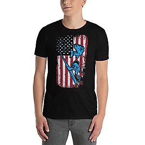 Apparel Outdoor American Flag Fishing Pole Shirt
