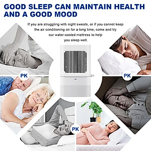 Tragaomx Cooling Mattress Pad Bed Cooling System Night Sweats and Hot Sleepers Relief Cooling Pad,Single Size 63x27in,Matterss 5 Years Warranty