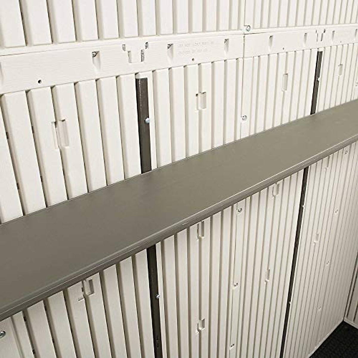 Lifetime 60079 Outdoor Storage Dual Entry Shed, 15 x 8 ft, Desert Sand