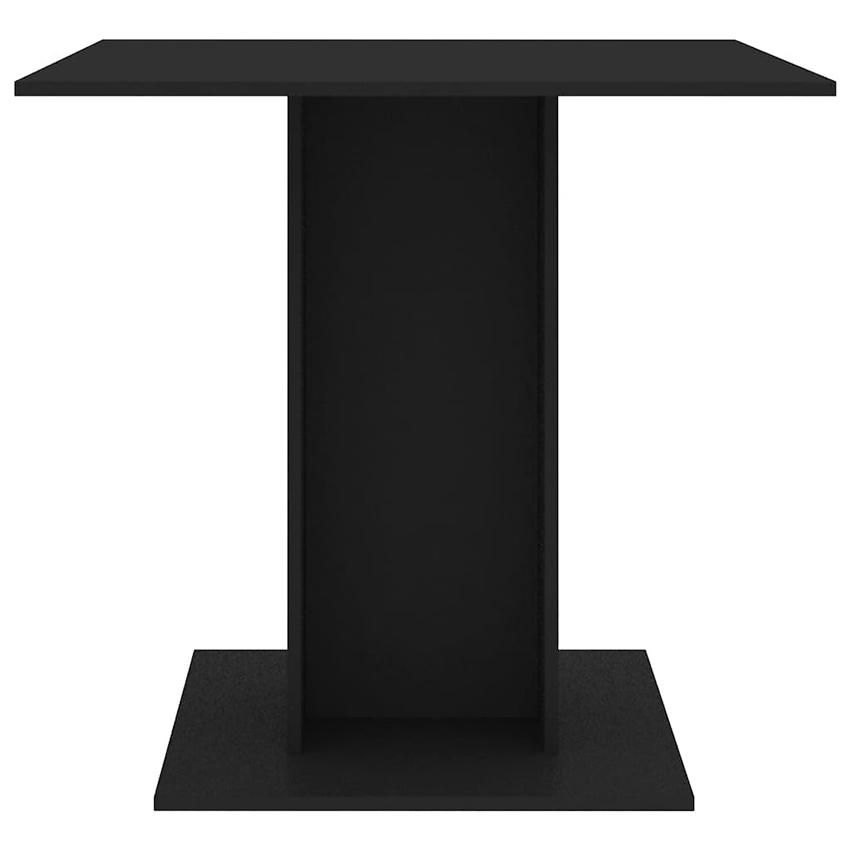 YAFF Dining Table Black 31.5"x31.5"x29.5" Engineered Wood-0253