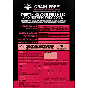 Diamond Naturals Grain Free Real Meat Recipe Premium Dry Dog Food With Real Pasture Raised Beef 28Lb