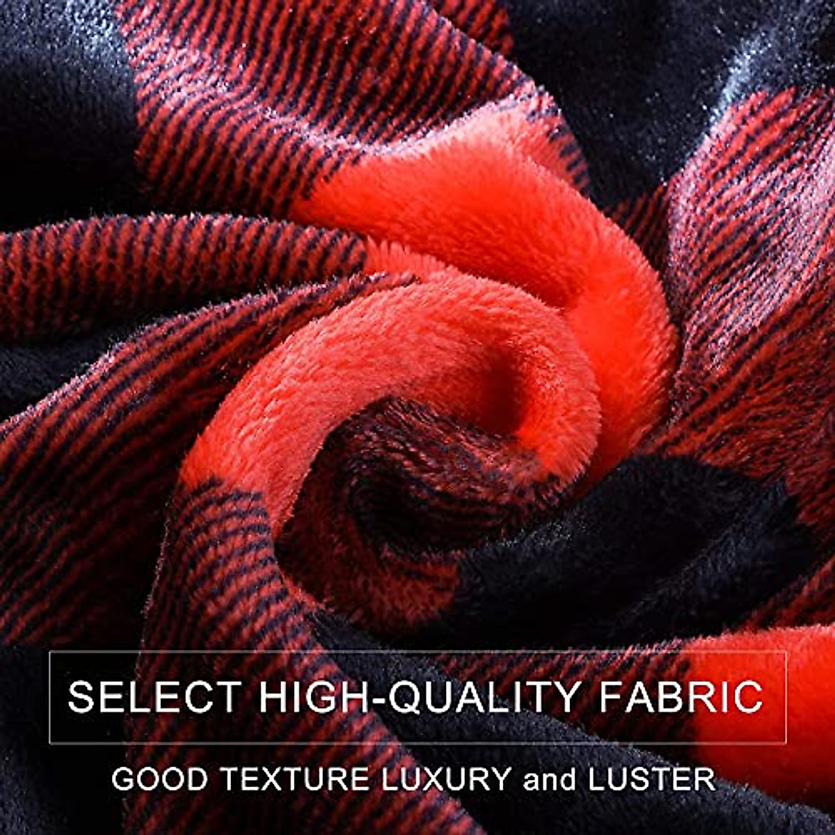 Adigaber Buffalo Plaid Throw Blanket Soft Flannel Fleece Cozy Lightweight for Couch Bed Fit All Seasons Decorative Blankets