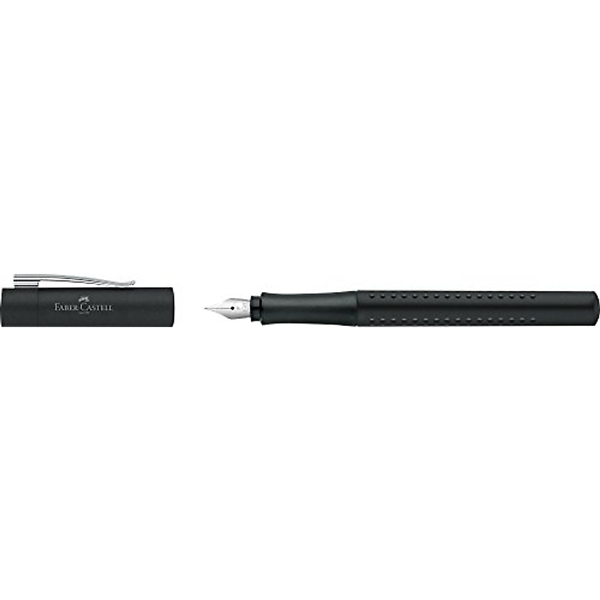 Faber-Castell Grip 2011 Fountain Pen, F Nib Black Black