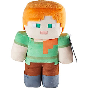 Mattel Minecraft Basic Plush Character Soft Dolls, Video Game-Inspired Collectible Toy Gifts for Kids & Fans Ages 3 Years Old & Up