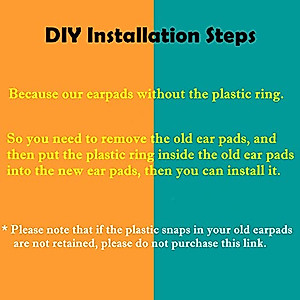 TaiZiChangQin TT-BH047 Ear Pads Cushion Memory Foam Replacement Earpads Compatible with Taotronics TT-BH047 SoundSurge 47 Headphone Protein Leather