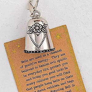 Angel Wing Bell, Bell of Good Luck Gift Blessing Bell Friends are Angels Silver Bell Decorations Christmas Tiny Silver Bell Suitable Gift for Friend or Loved One Angel Blessing Bell Always