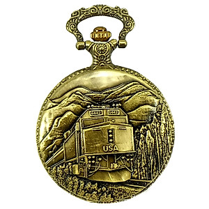 Pinnacle Awards Railroad Approved Railway Regulation Standard Train Pocket Watch 150th Spike Anniversary 4 Passenger Unit F40PH