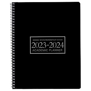Office Planner Jan 2023- Dec 2024 Monthly Calendar Planner - 9 × 11 Time Management Personal Planner Hard PVC Cover with Spiral Bound