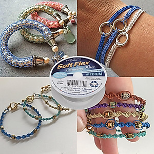 Soft Flex Wire 49-Strand .019" Diameter 30ft/Pkg-Satin Silver