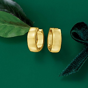 Ross-Simons Italian 18kt Yellow Gold Huggie Hoop Earrings