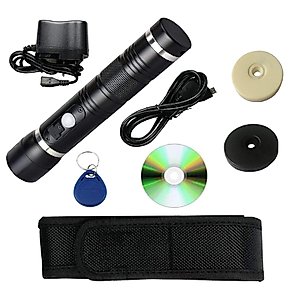 MENGQI-CONTROL Security Guard Tour Systems RFID Guard Tour Patrol System with LED Flash Light(for SOS)+30pcs Check Point