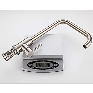 Faucet Bathroom Kitchen Brushed Nickel Stainless Steel Lead-Free,Bar Sink Faucet Tap Small Mini Kitchen Bath Faucet Farmhouse Vanity Sink Lavatory,External Welding (Size : Inner Welding)