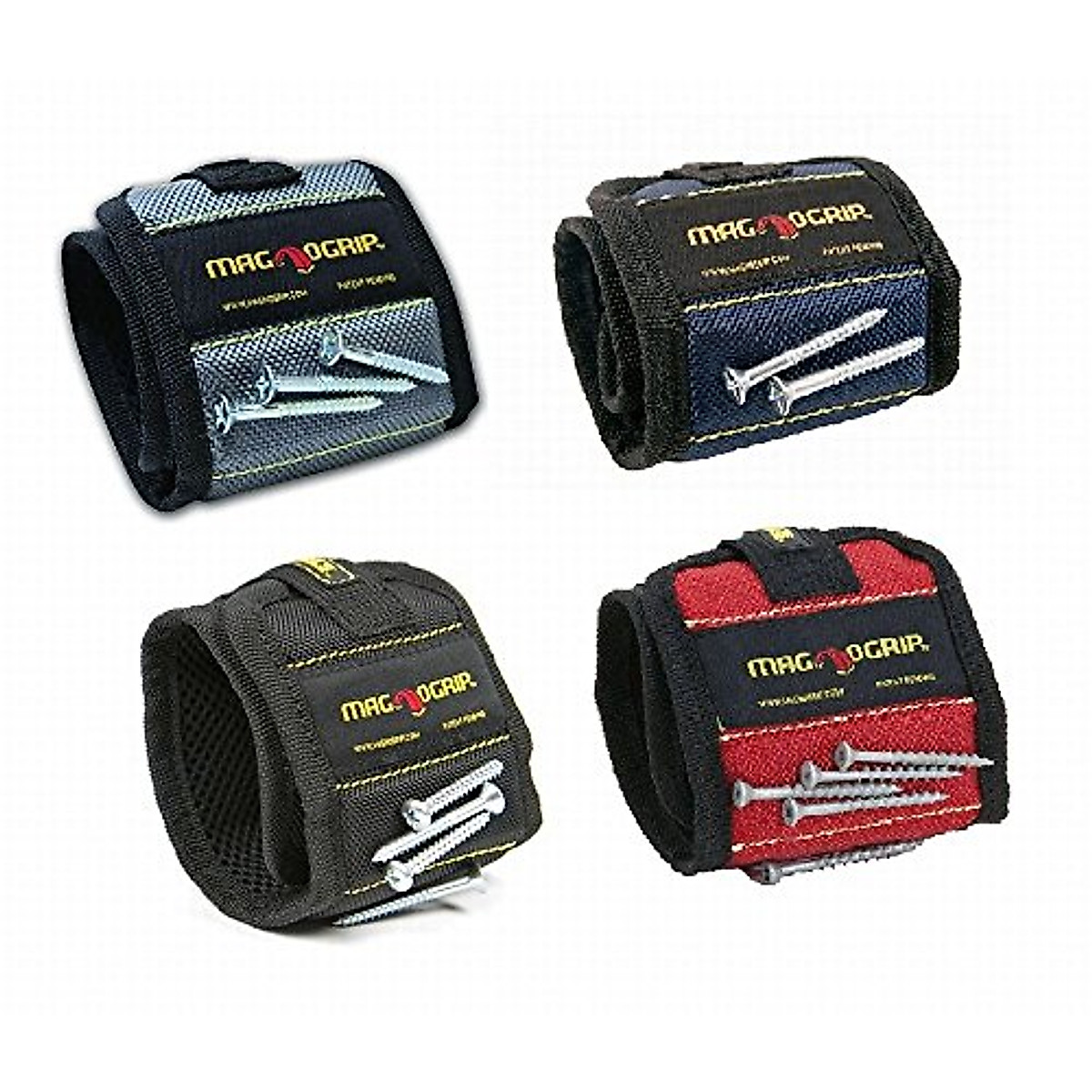 MagnoGrip 002-825 Magnetic Wristband - 4 Pack