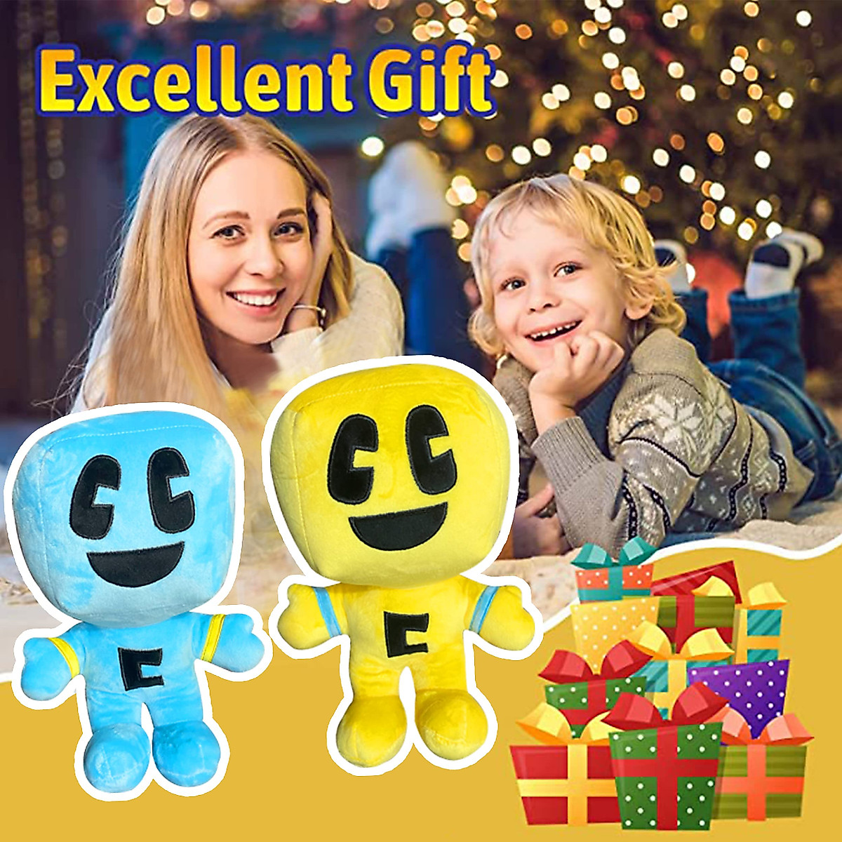 CITFIT (2023 New Plush Toys, Plush Filler, Plush Doll Soft Plush Toy Cute Pillow, Best Gift for Children (Blue+Yellow)