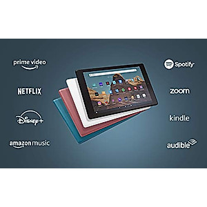 Fire HD 10 Tablet (10.1" 1080p full HD display 64 GB) – Black – Without Lockscreen Ads (2019 Release)