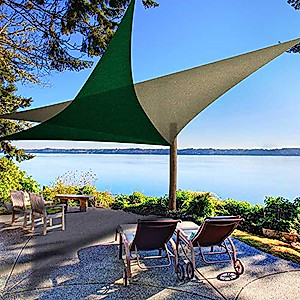 Easy Gardener 10909H, Fabric Shade, Sun Sail Shade Accessory, Green