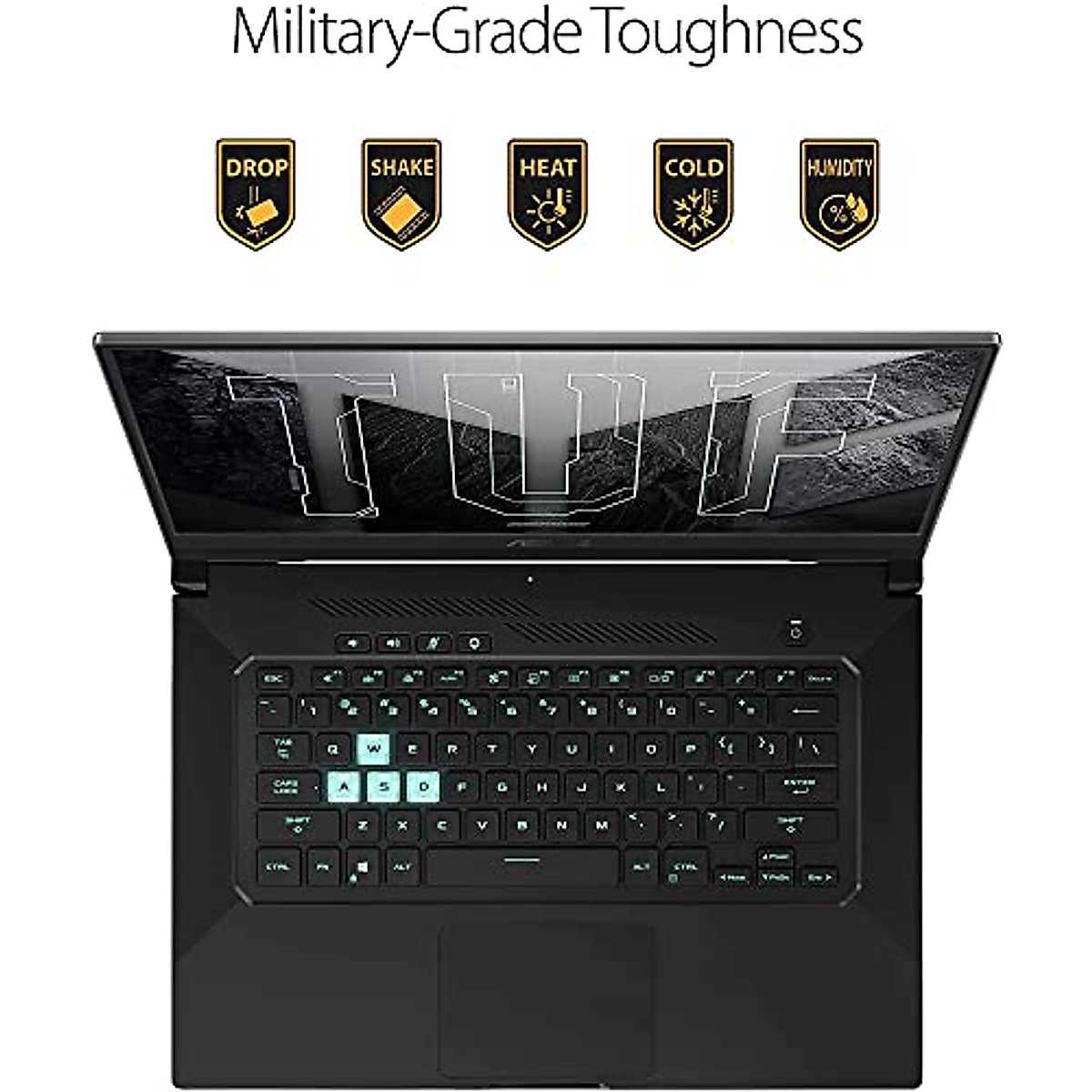 ASUS 2022 TUF Dash 15.6" Ultra Slim Gaming Laptop 144Hz FHD IPS Intel 4-Core i7-11800H NVIDIA GeForce RTX 3050 16GB RAM DDR4 1TB NVMe SSD USB C WiFi AX HDMI 2.0 RJ-45 Thunderbolt 4 Windows 10 Home