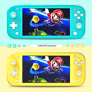 Daydayup Switch Case Compatible with Nintendo Switch Lite with 2 Pack Screen Protector & 6 Pcs Thumb Grip, 20 Game Cartridges Hard Shell Travel Carrying Switch Lite Console & Accessories, Black