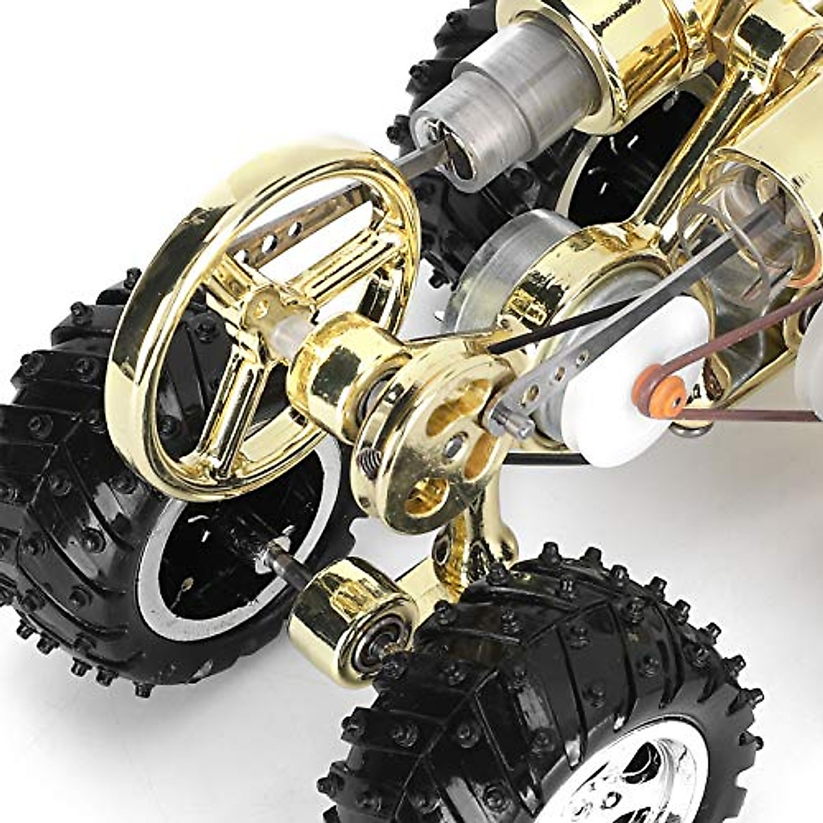 Hot Air Stirling Engine Car Engineer Generator Model Science Experiment Physical Car Toy STEM Early Educational Toy for Kids Adults Learning