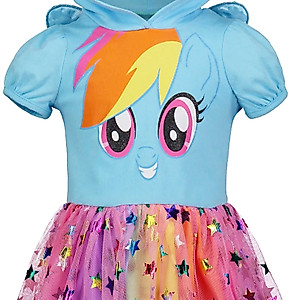 My Little Pony Rainbow Dash Toddler Girls Cosplay Tulle Dress 3T