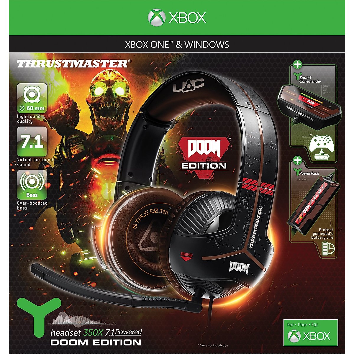 Thrustmaster Xbox One/PC Doom Edition Powered Gaming Headset - Not Machine Specific